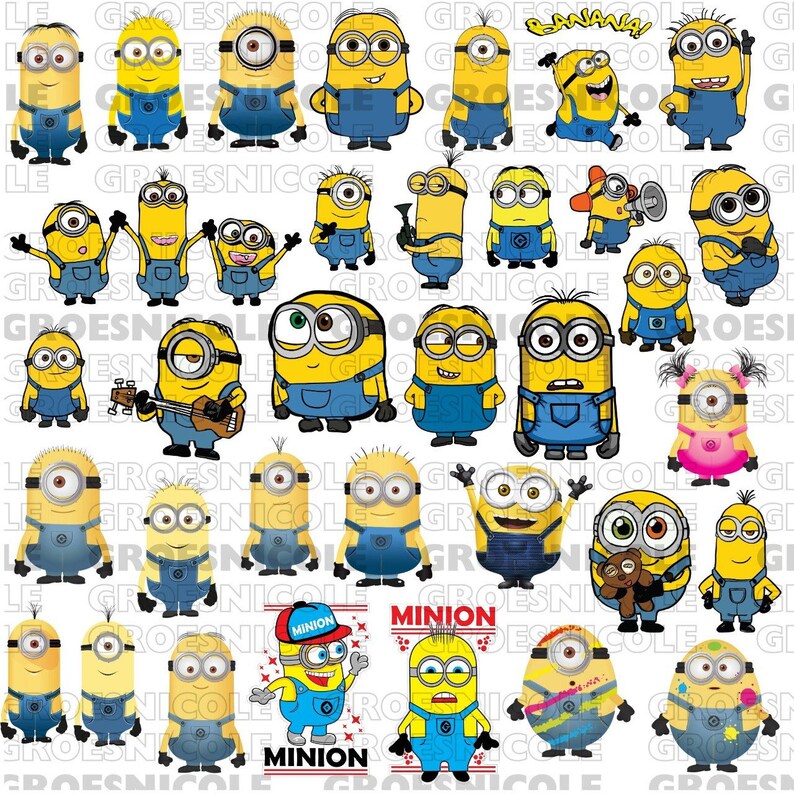 Mega Bundle Minions Svg Bundle, Minions Png, Minions Clipart ...