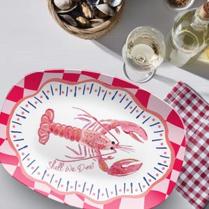 Lobster Serving Platter Gift Chef Nautical Dinnerware Gift Seafood ...
