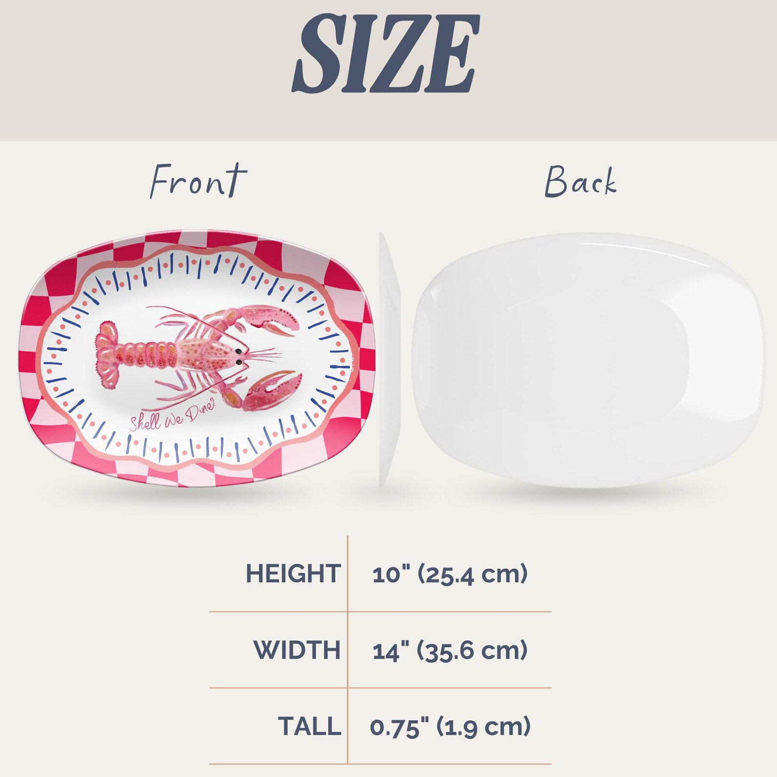 Lobster Serving Platter Gift Chef Nautical Dinnerware Gift Seafood ...