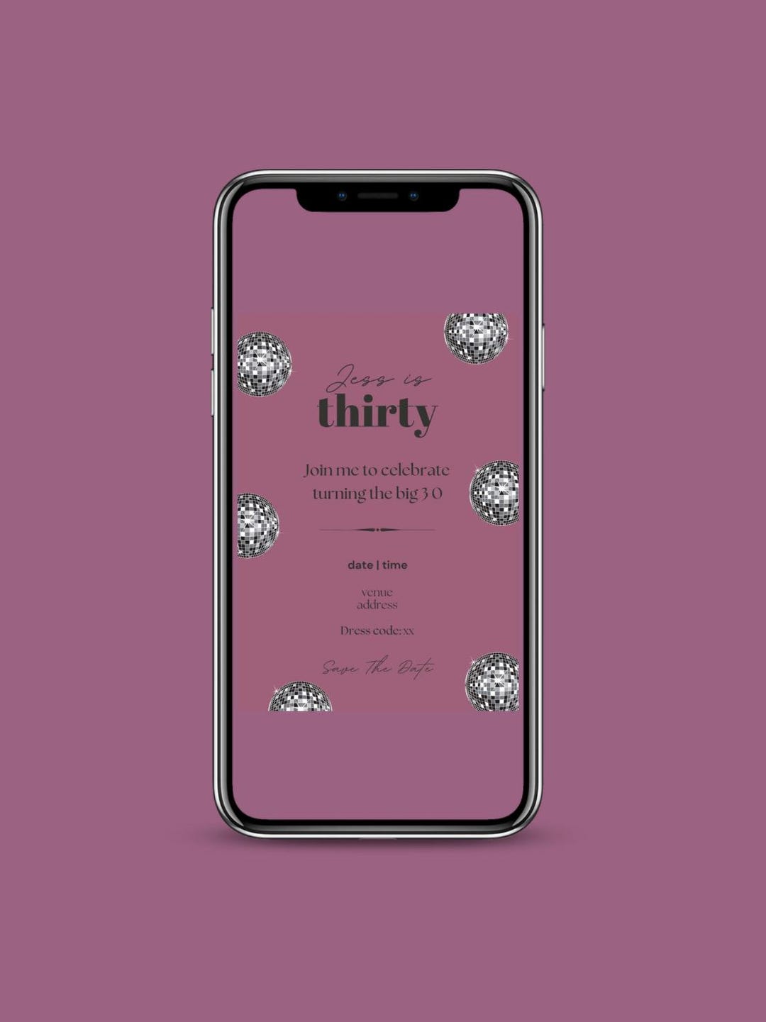 30th Birthday Digital Invite - Etsy