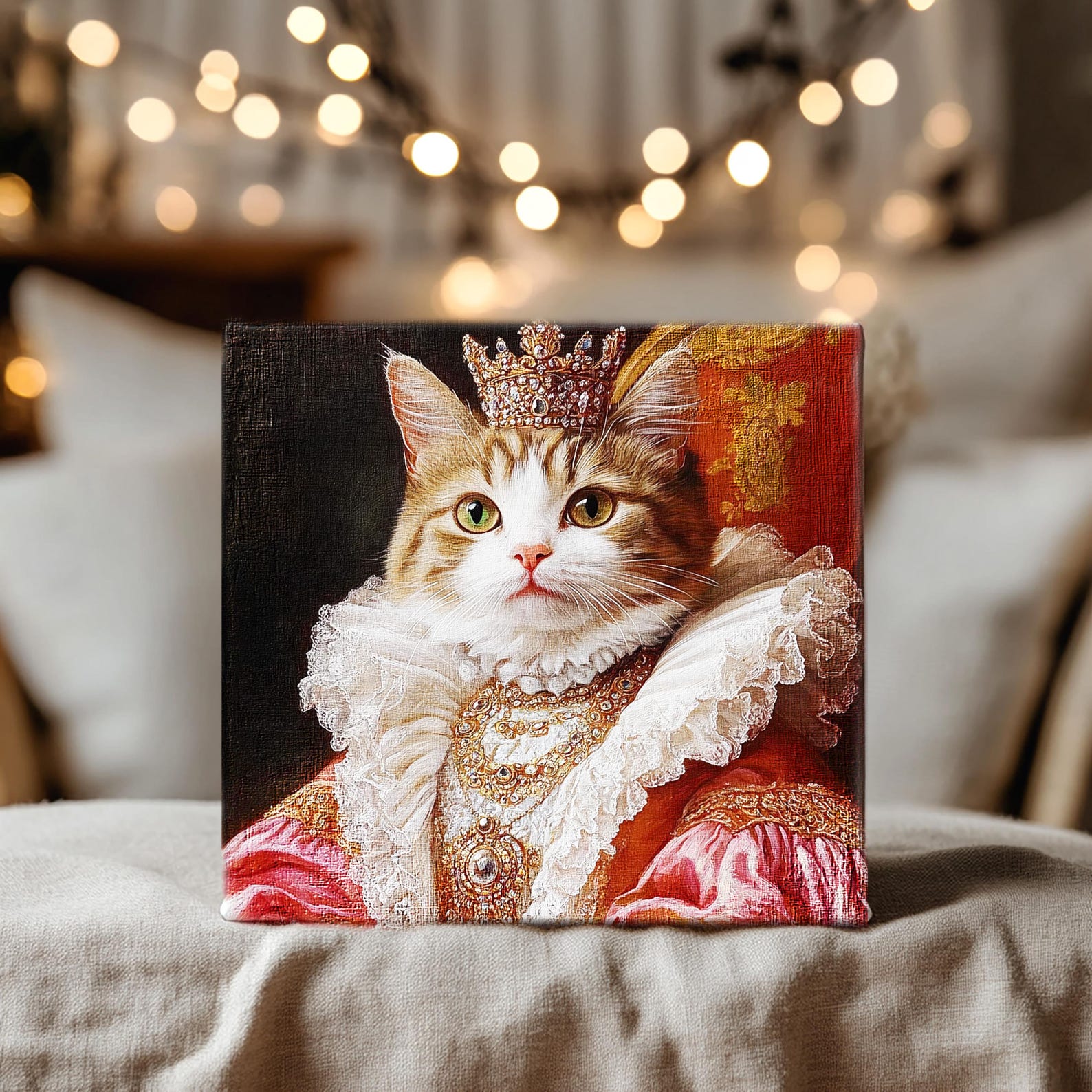 Custom Royal Cat Portrait, Renaissance Cat Painting, Pet Lovers Gift ...