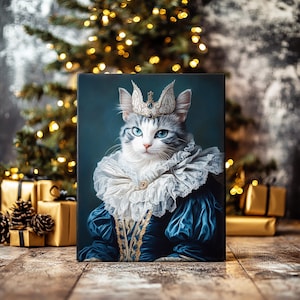 Royal Cat Portrait From Photo, Royal Cat Portrait, Royal Pet Portrait ...