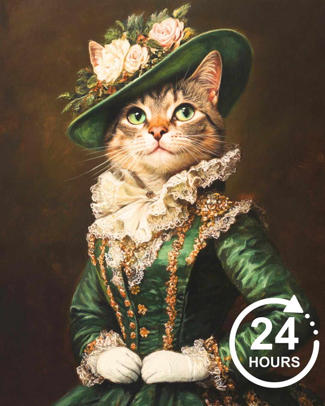 Royal Cat Portrait Custom Renaissance Pet Paintings Funny Canvas Royal ...