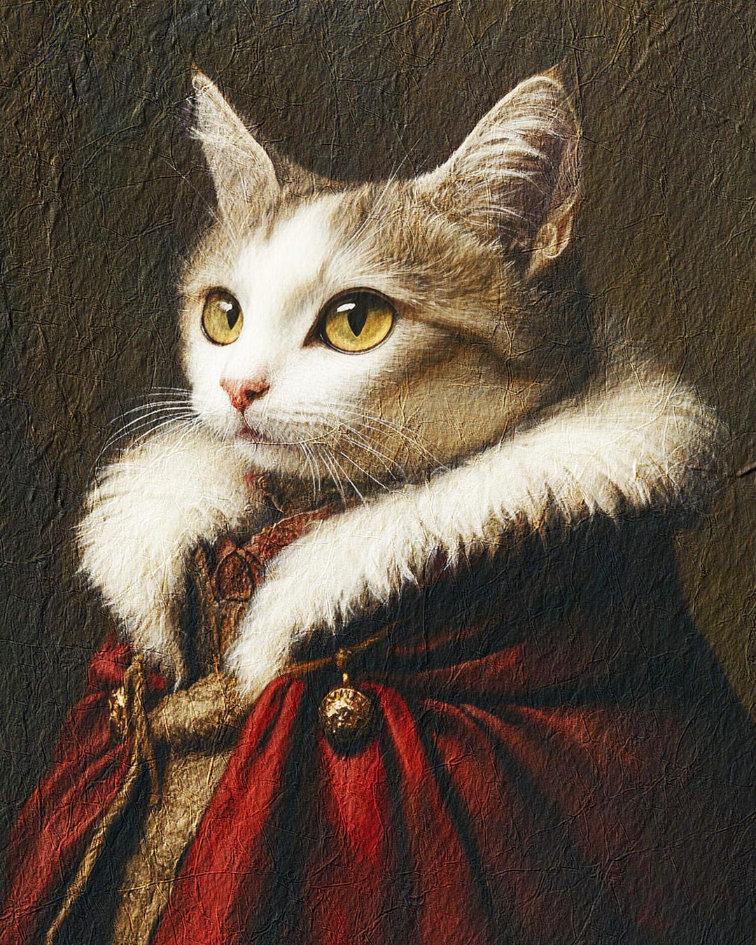 Royal Cat Portrait From Photo, Royal Cat Portrait, Royal Pet Portrait ...