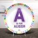 Alphabet Kid's Plate, Personalized Letter Children's Plate, Gift for ...