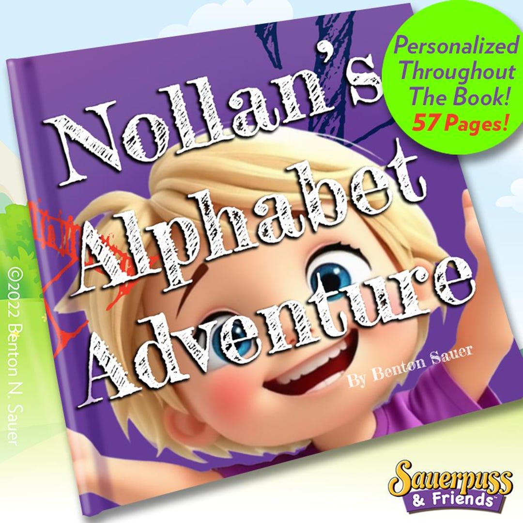 Personalized Alphabet Book for Kids, Custom Name Story Book for Child ...