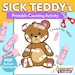 Sick Teddy Counting Activity, Printable Number Recognition Game for ...