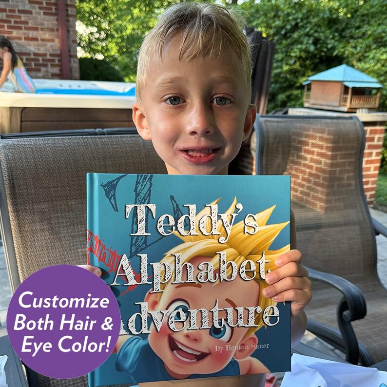 Personalized Alphabet Book for Kids, Custom Name Story for Boy ...