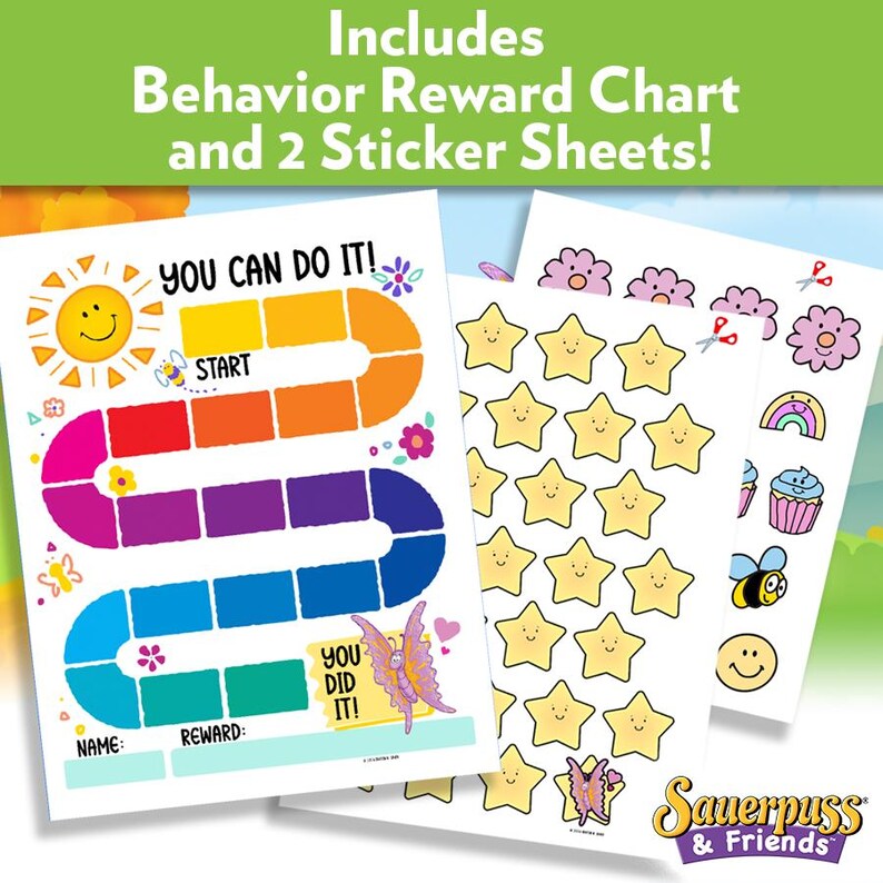 Printable Behavior Reward Chart for Kids, Toddler Daily Routine Rainbow ...
