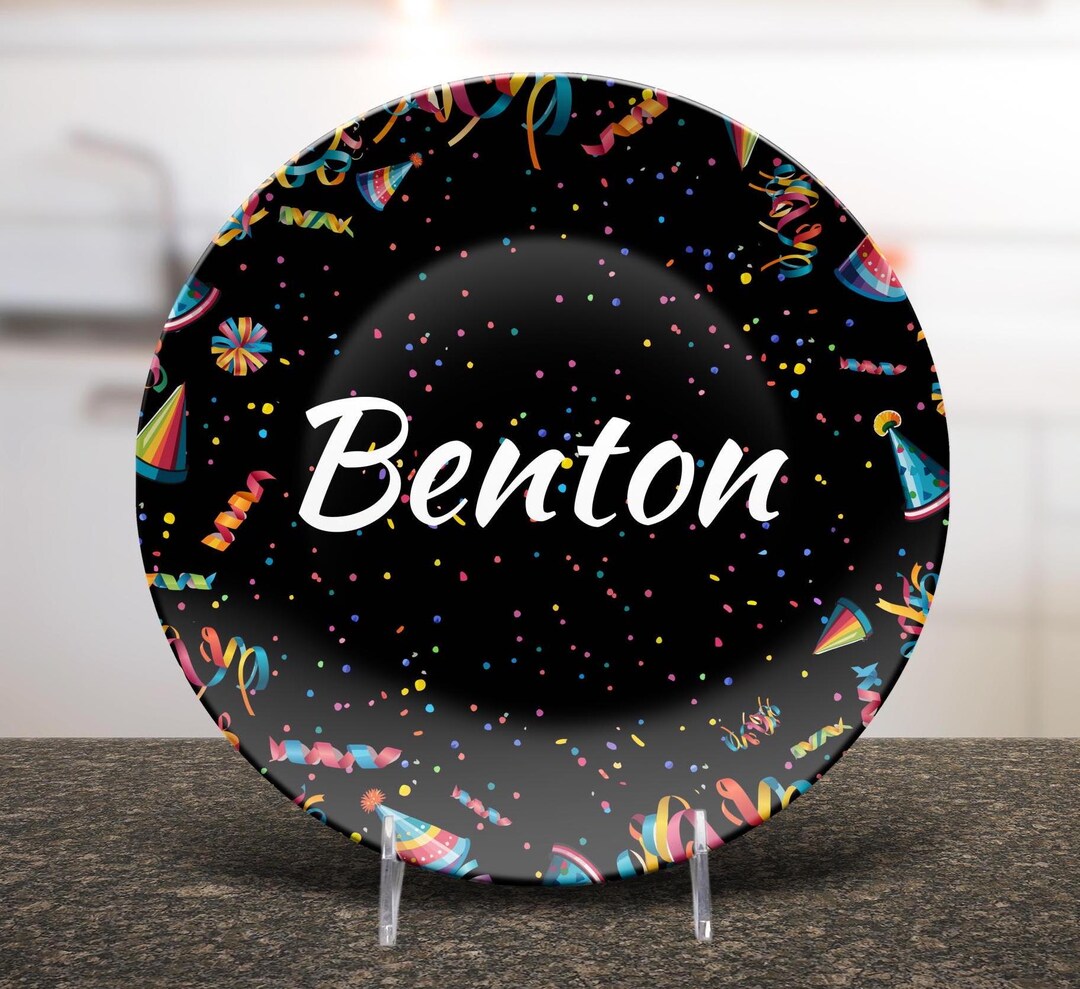 Happy Birthday Personalized Plate, Kids Birthday Plate, First Birthday ...