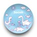 Personalized Dinosaur Kid's Plate, Children's Dishes Custom Dinnerware ...