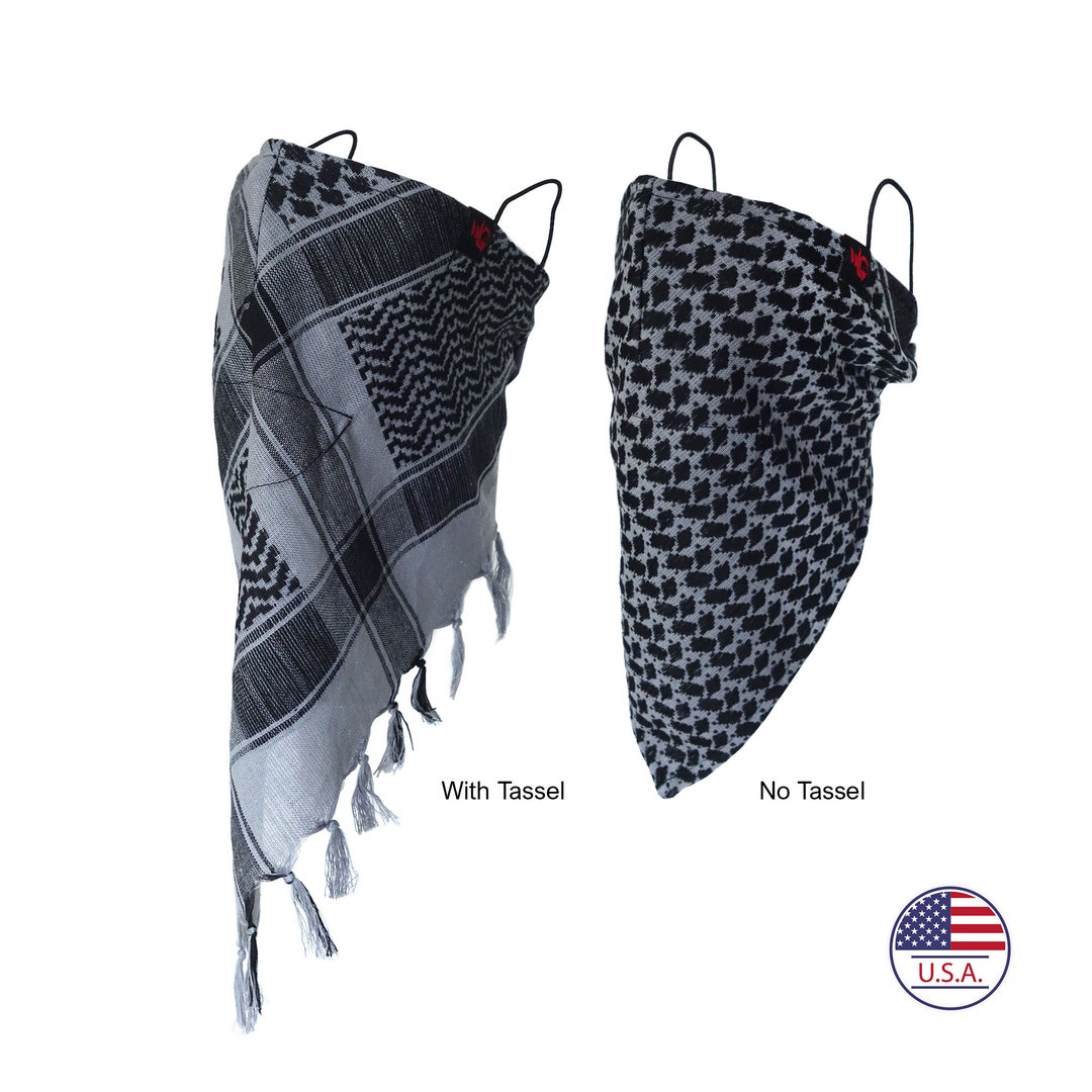 Shemagh Cotton Face Mask Protection -outdoor, Festival, Rave, Hiking ...