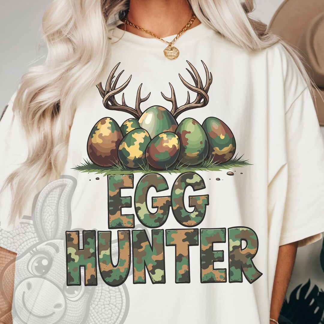 Camo Easter Bunny Png, Egg Hunter Antlers, Cute Camo Easter ...