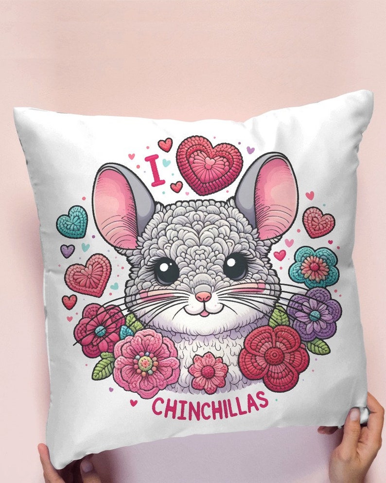 I Love Chinchillas Png Funny Chinchilla Sublimation Crochet Effect Png ...