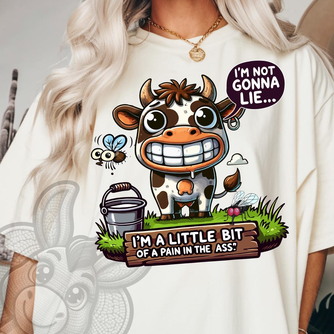 Crazy Cow Memes Png, Sarcastic Funny Cow Saying Png, Humorous Cow ...