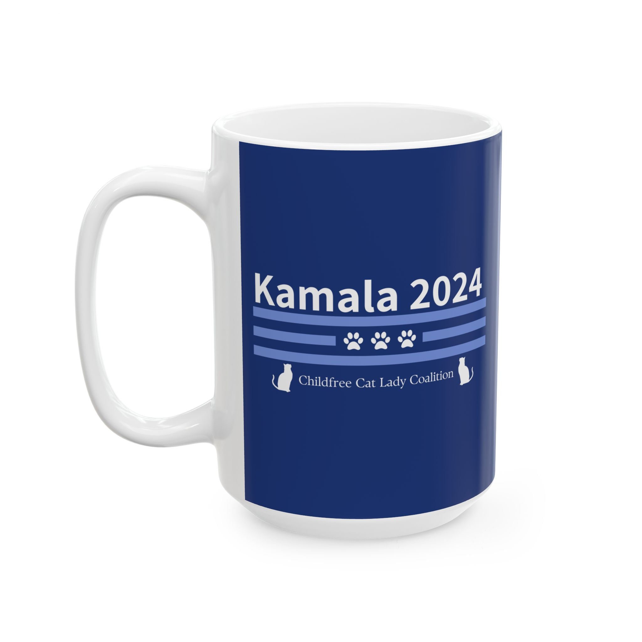 Kamala 2024 Childfree Cat Lady Mug, Ceramic Tea Cup, Cat Lover Gift - Etsy