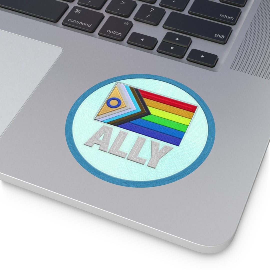 LGBTQIA Ally Vinyl Sticker, Rainbow Pride Sticker, LGBT Support Decal ...