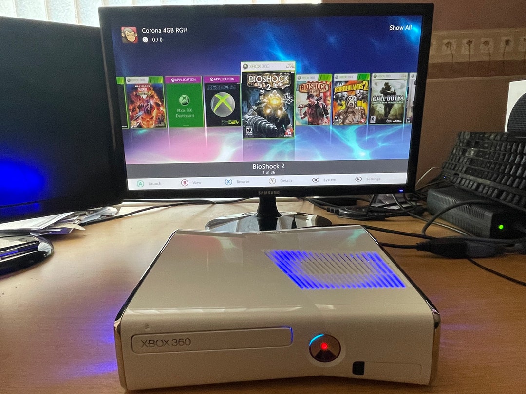 Xbox 360 RGH 250GB Limited Edition White (console ONLY) - Etsy UK