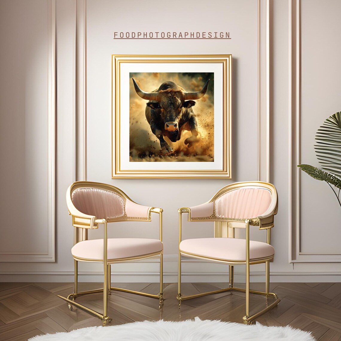 Charging Bull Print, Powerful Bull Artwork, Wild Bull Photography ...