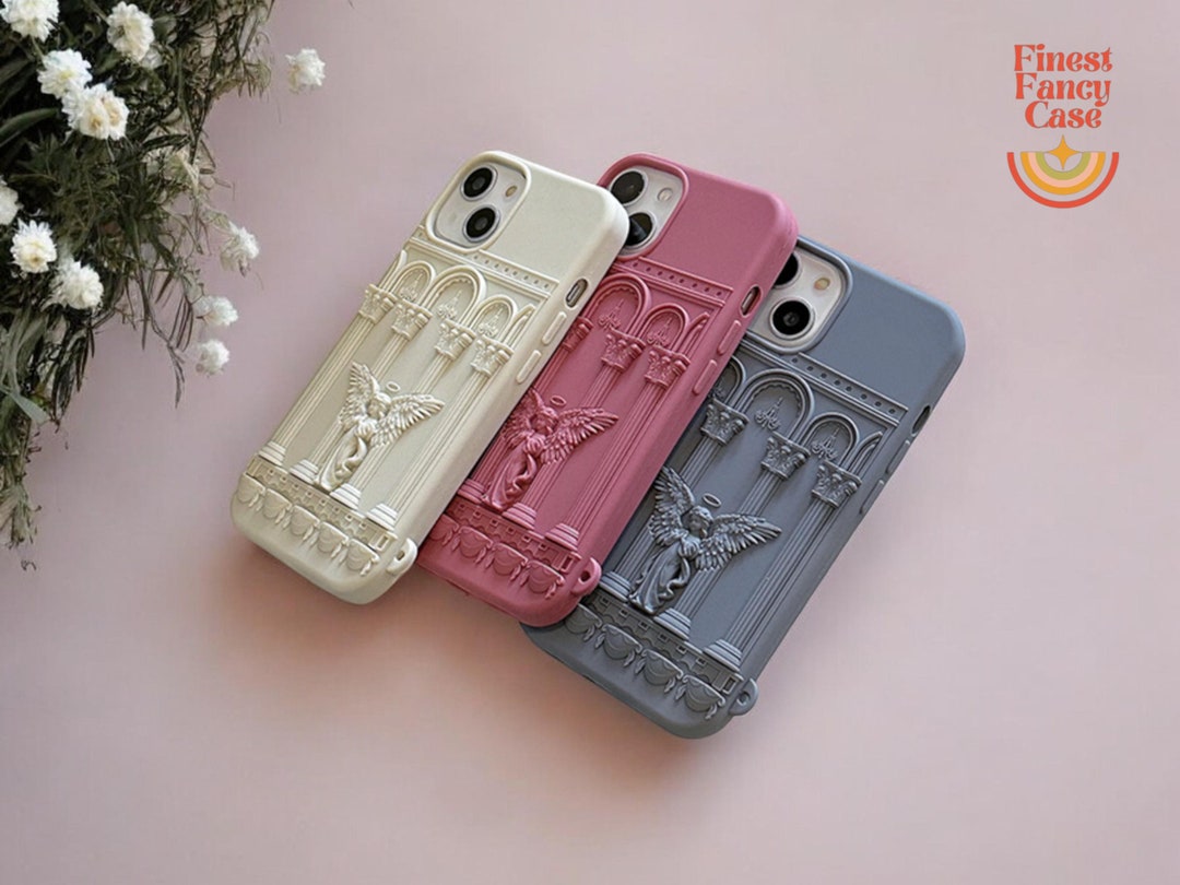 Art Angel Phone Case Classical 3D Shockproof Cover Soft Protective Case ...