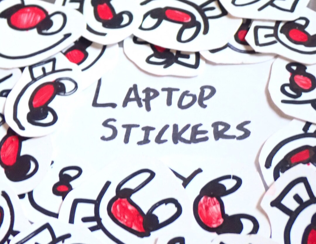 5 Small Big Nose Company Logo Laptop Stickers! Heavy Duty, Non ...