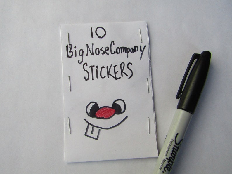 10 (small) Big Nose Company Stickers! - Etsy