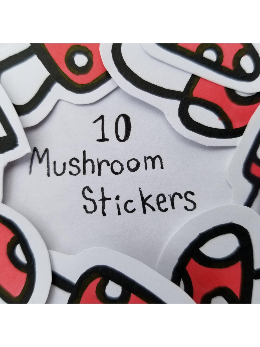 10 Mushroom Stickers! Groovy Labels! Party Favors! 10 Sticks of ...