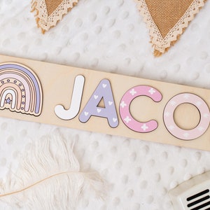 Custom Name Puzzle for Kids, 1st Birthday Gift, Baptism Gift, Birthday ...