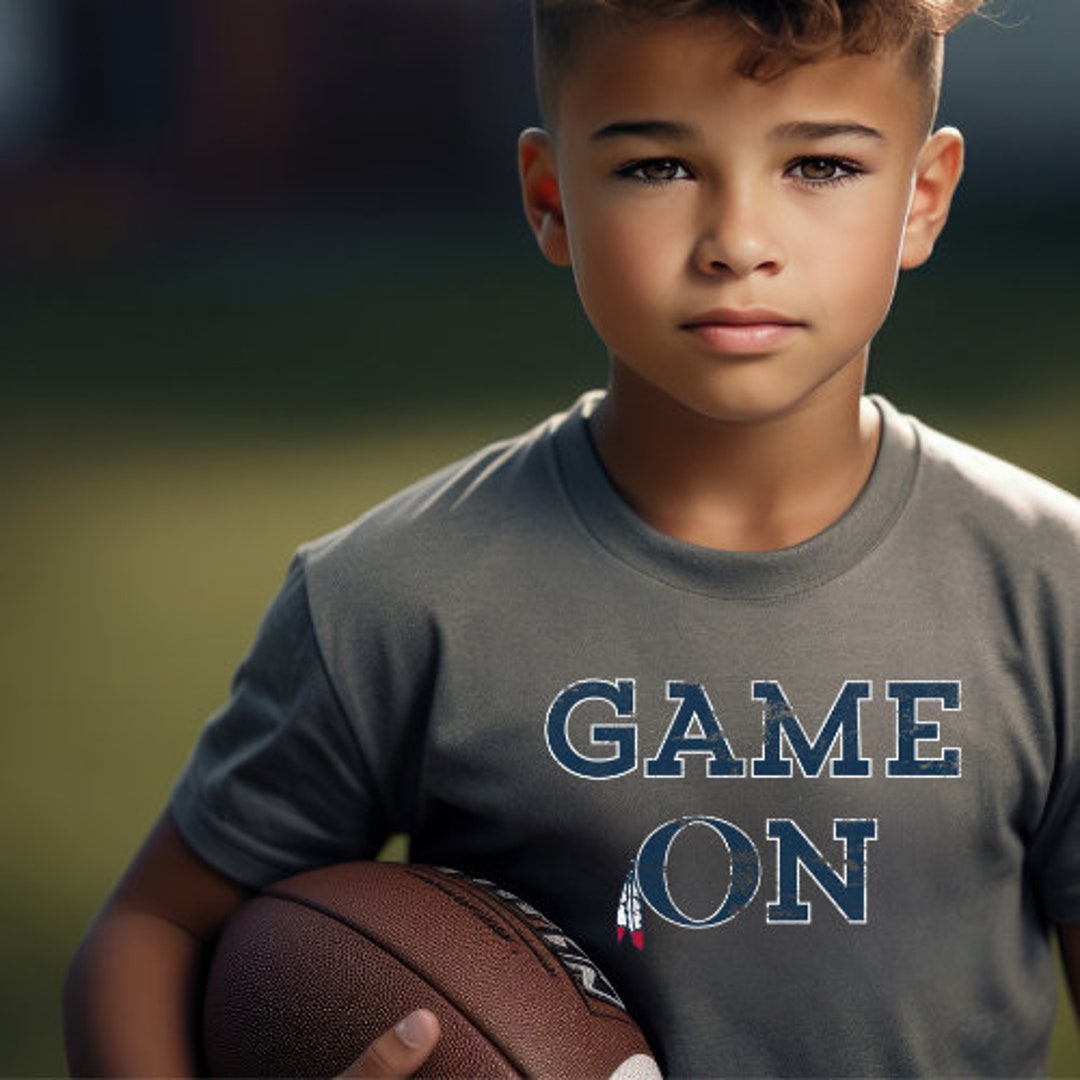 KIDS Oneonta Game on T-shirt Tribal Feather Design Football Fans Team ...