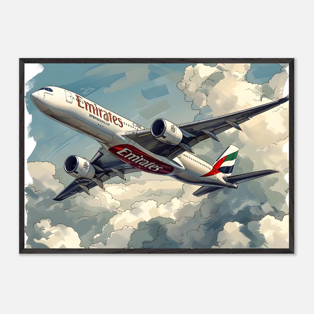 Emirates Airbus A350 Inspired Poster – Iconic Aircraft Art | Perfect ...