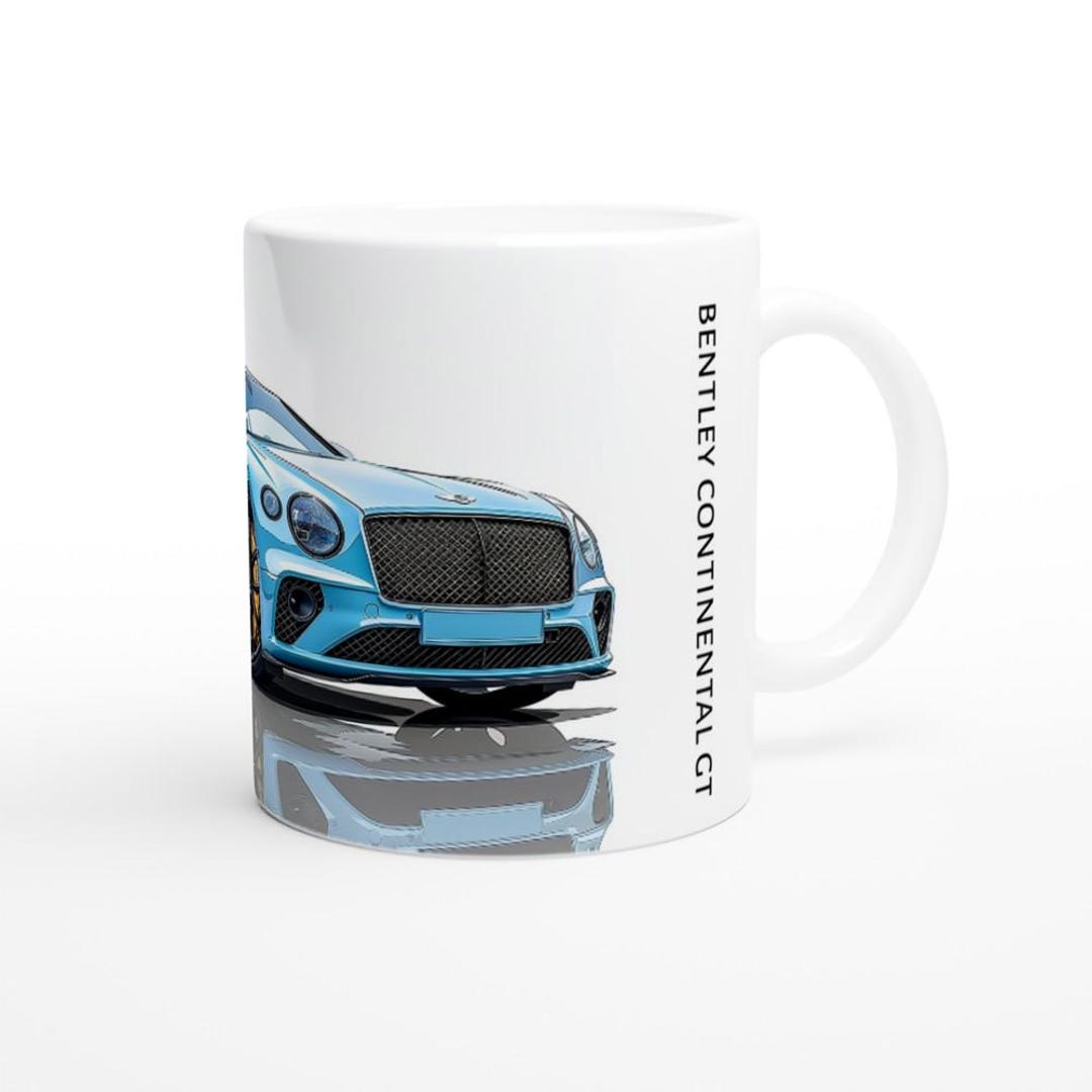 Blue Bentley Continental GT Inspired Mug - Enthusiast Gift, Automotive ...
