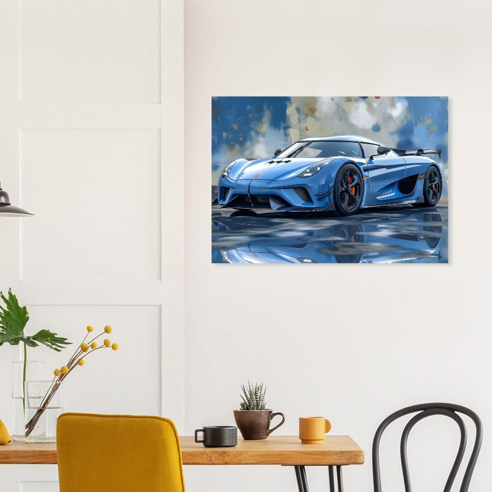 Blue Koenigsegg Regera Poster – Luxury Hypercar Art | Perfect for Him ...