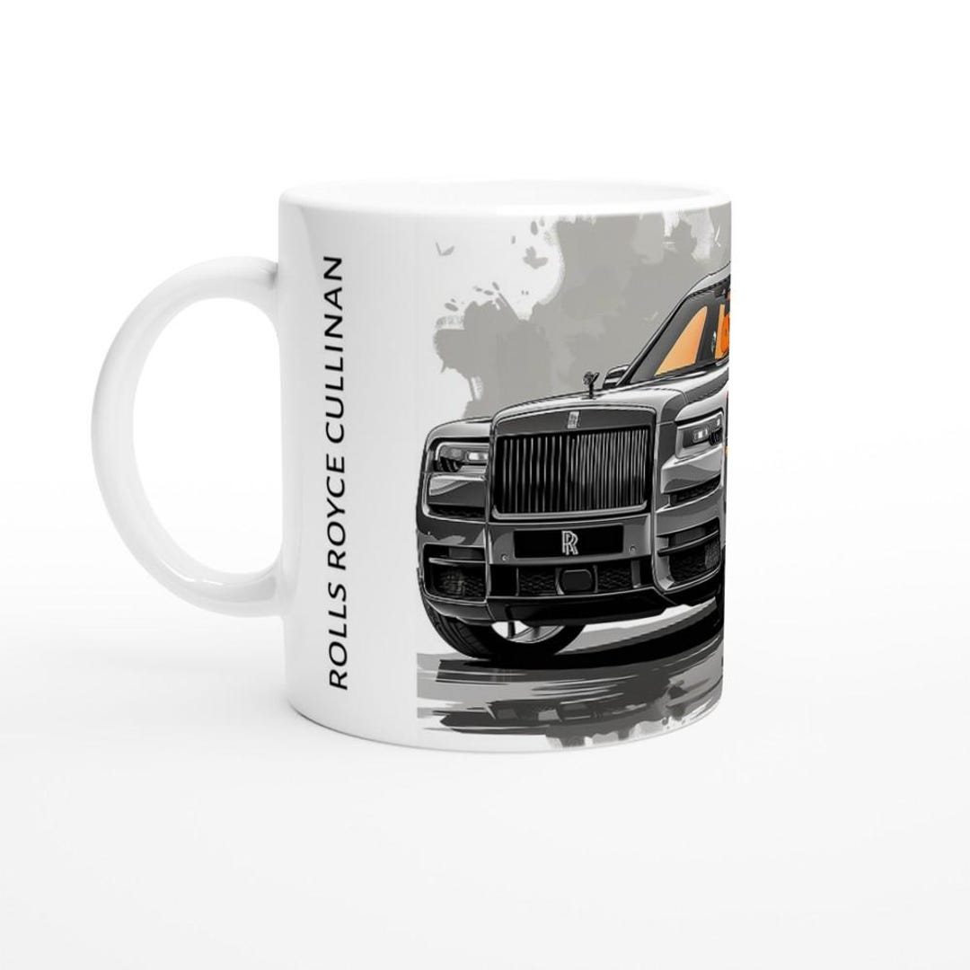 Grey Rolls Royce Cullinan Inspired Mug - Enthusiast Gift, Automotive ...