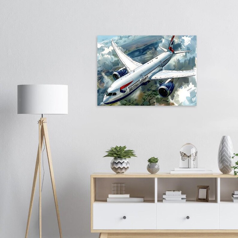 British Airways Boeing 787 Dreamliner Inspired Poster – | Perfect for ...