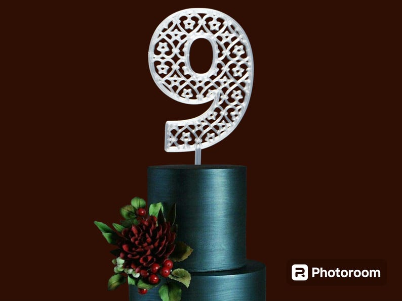 Personalized Number Cake Topper for Milestone Birthdays - Etsy