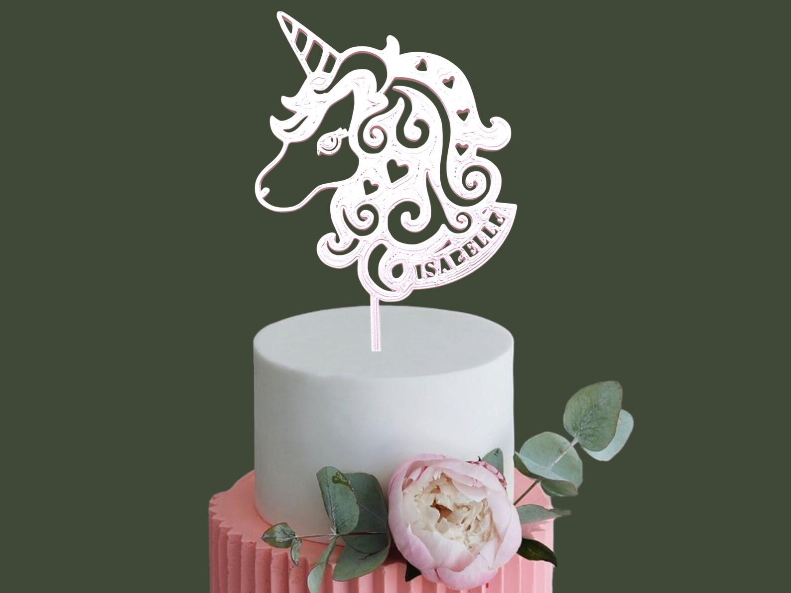 Magical Unicorn Horn Cake Decoration for 30th Birthday Celebration - Etsy
