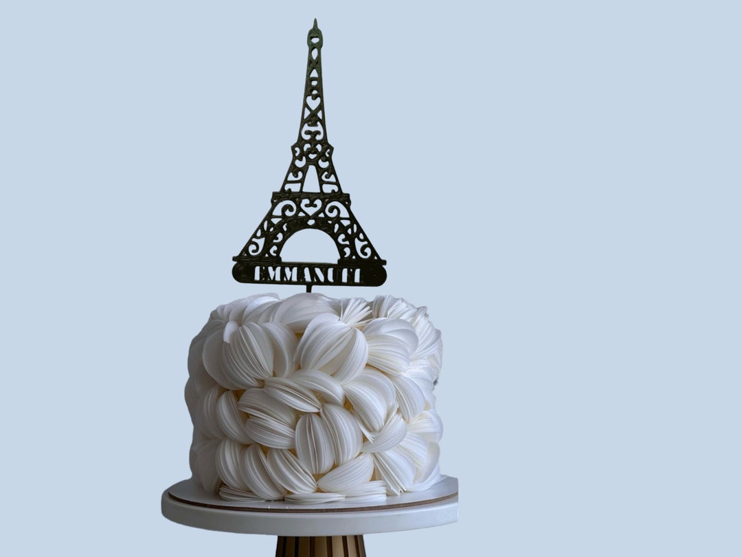 Paris Eiffel Tower Cake Topper for Stylish French Celebrations - Etsy