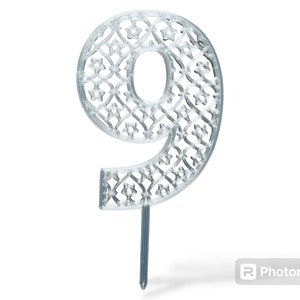 Personalized Number Cake Topper for Milestone Birthdays - Etsy