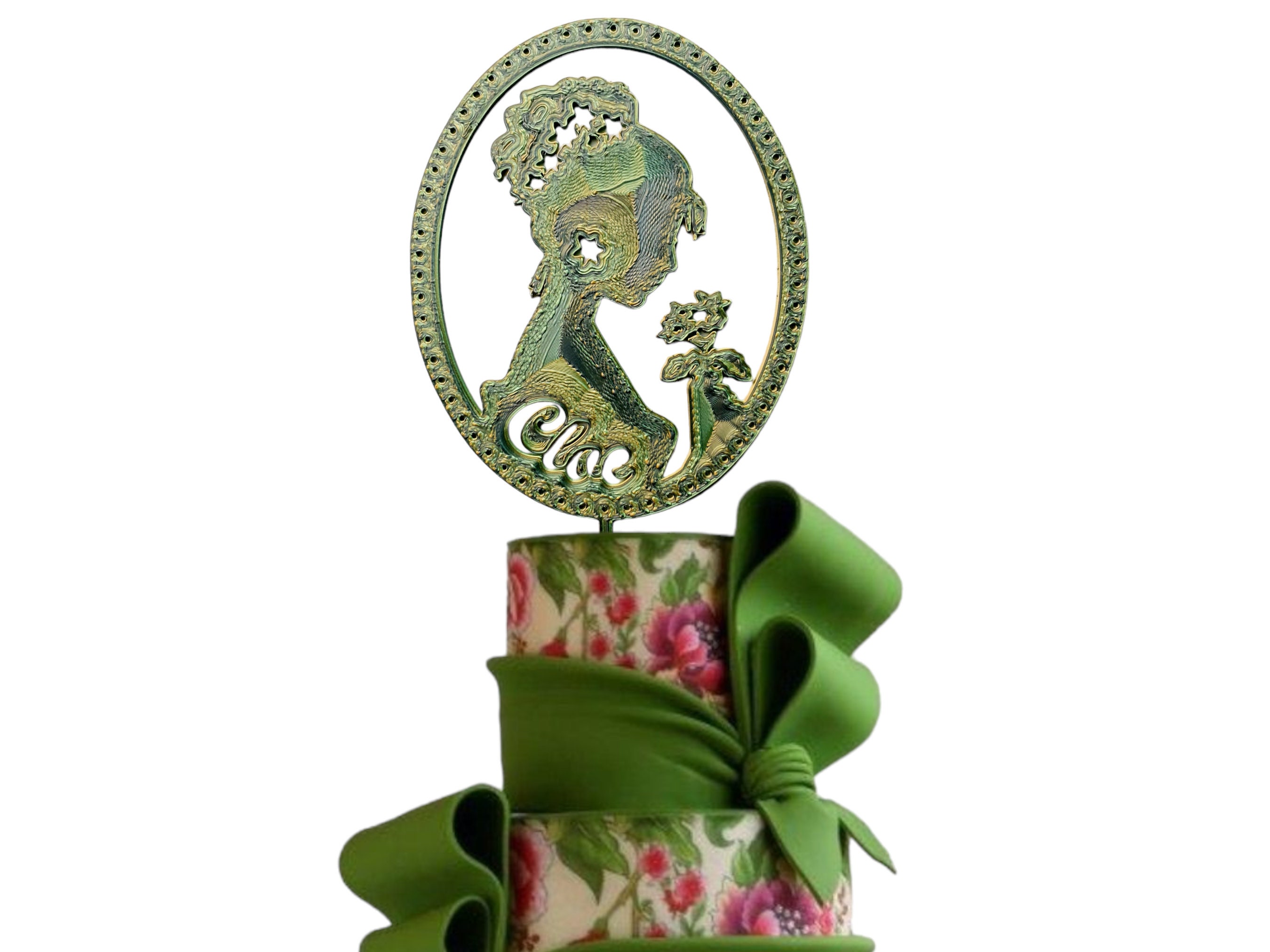 Cake Topper Bridgerton, Cake Topper Cameo, Bridgerton Party, Rustic ...