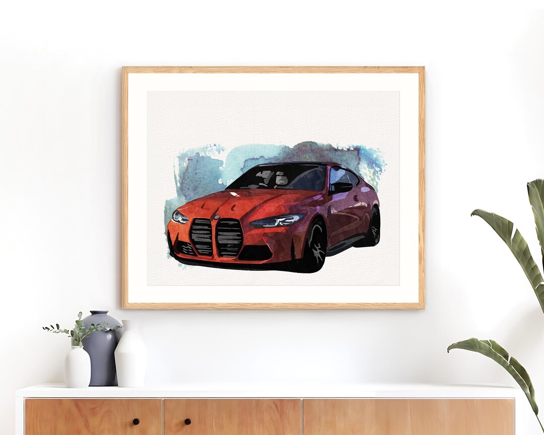 Personalized First Car Gift, Car Painting From Photo, Custom Car ...