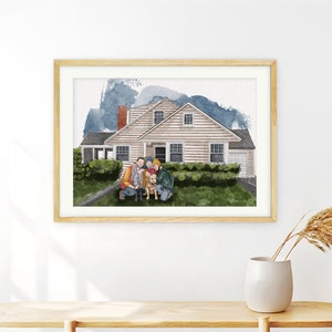 Custom Hand-painted House Portrait, New Home Gift, Watercolor House ...