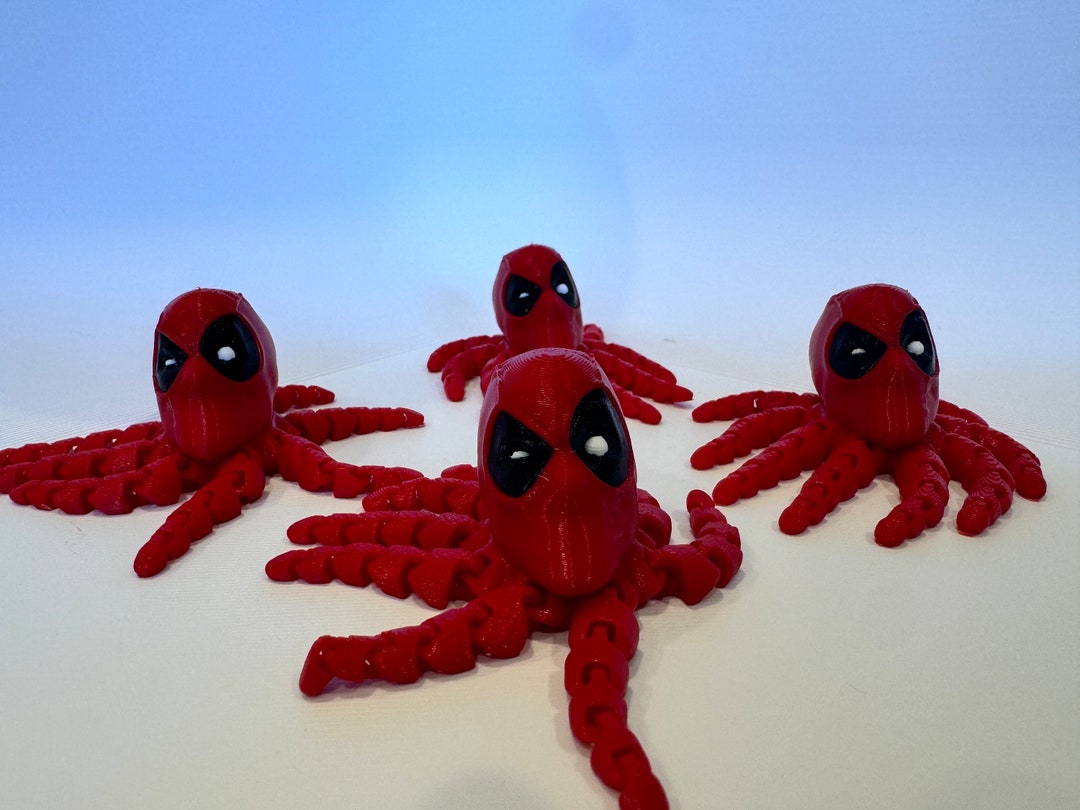 Articulated Octopus Deadpool Heads - Etsy