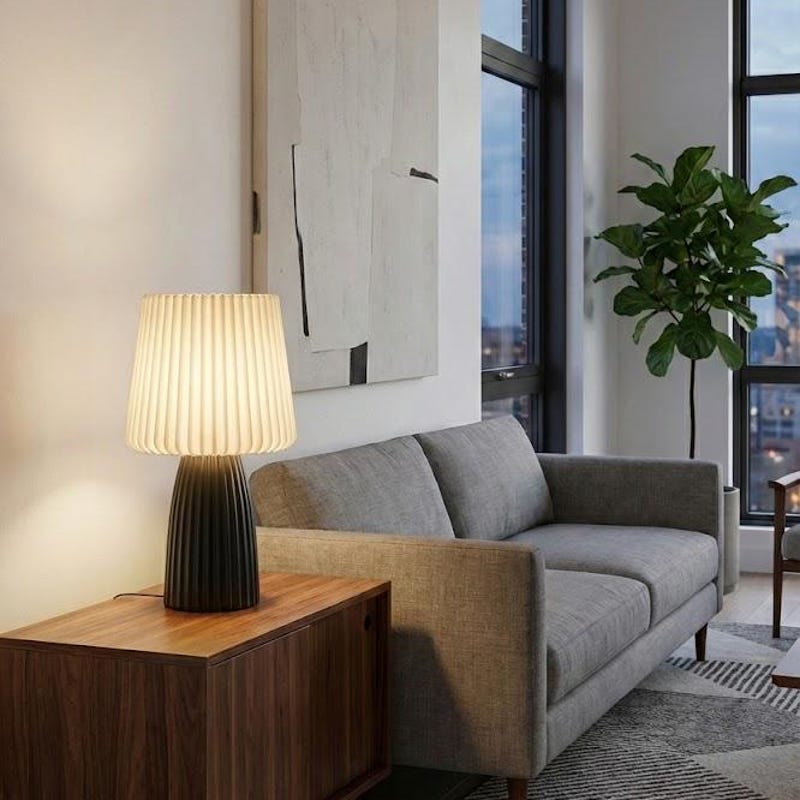 Unique Scandi Table Lamp - Etsy