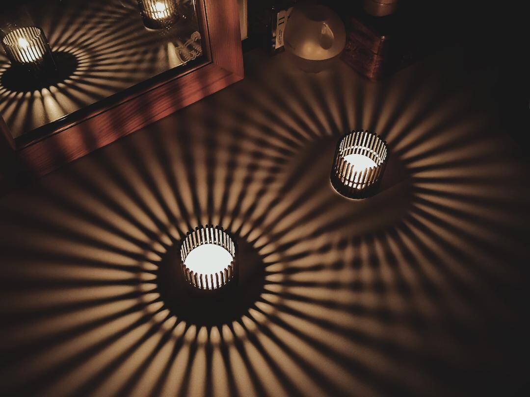 Shadow Pattern Tea Light Holder: Modern Home Decor (LED Included) - Etsy
