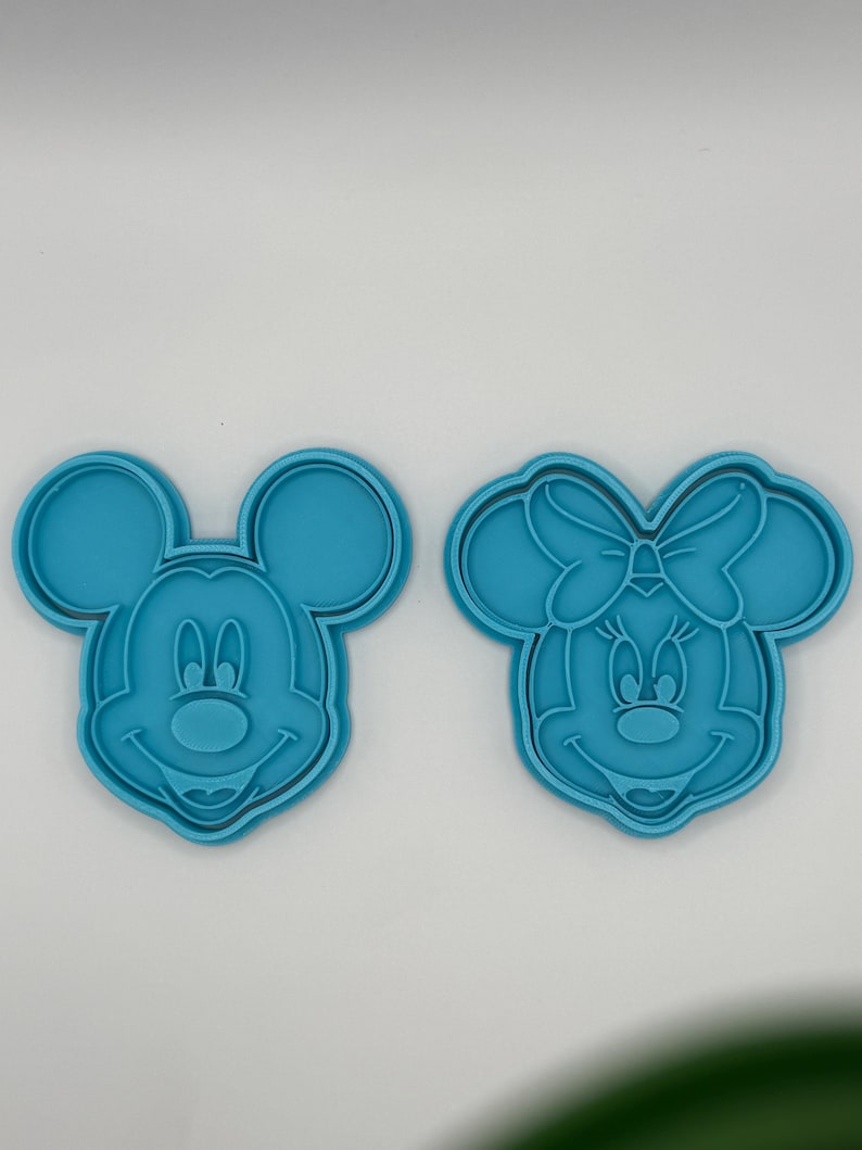 Mickey and Minnie Mouse Cookie Cutter Set, Disney-inspired Baking Tools ...