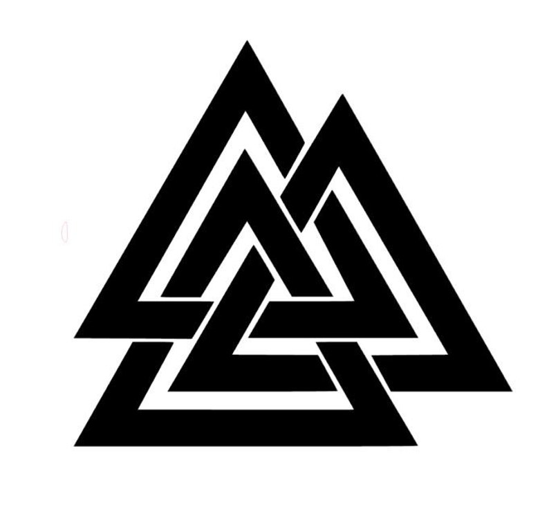 Valknut, Knot of the Slain Warrior, Symbol of Odin, Viking Heritage ...