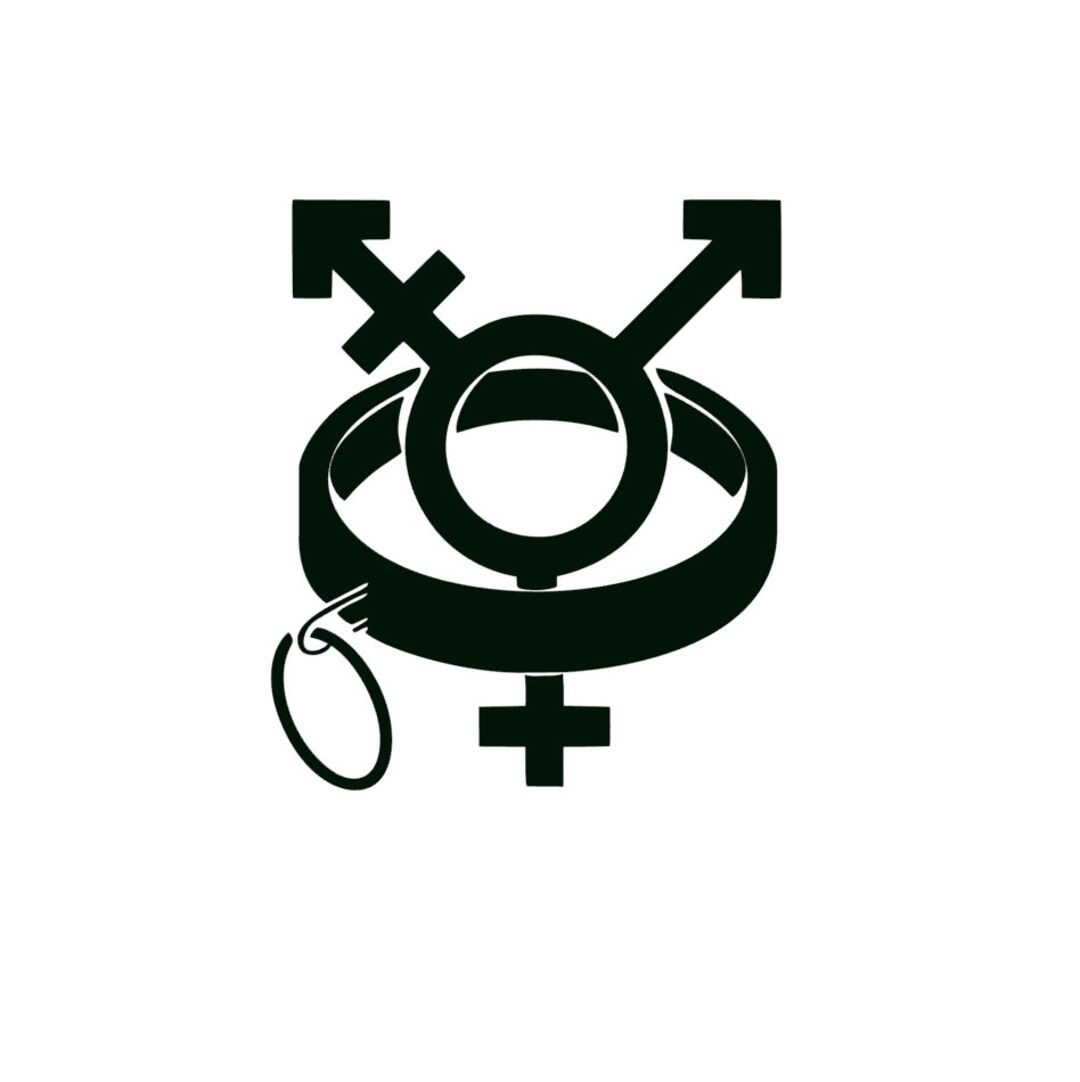 Collared Transgender Decal, Trans Pride, Gender Pride, Power Exchange ...