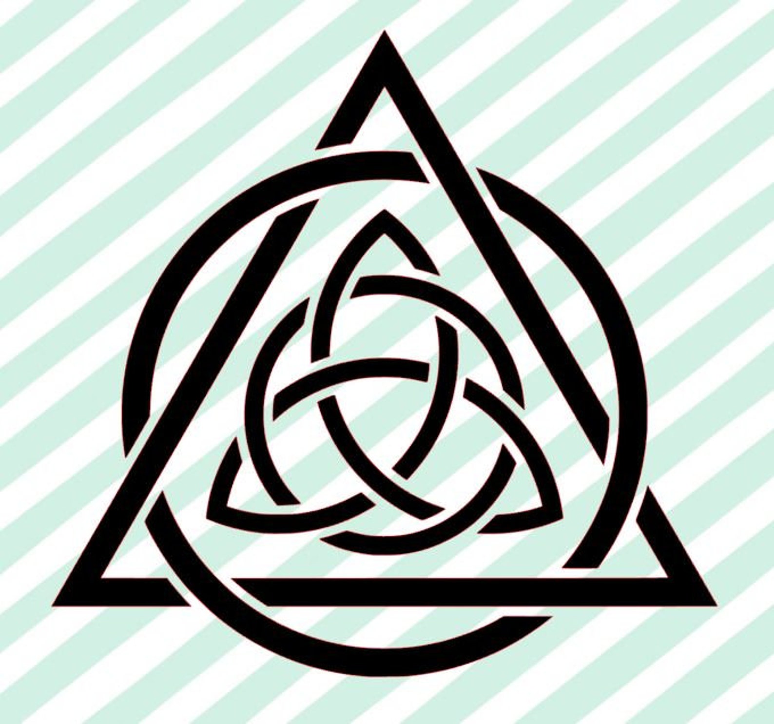 Celtic Trinity Knot, Celtic Mystic Symbol, Triquetra Spiritual Symbol ...
