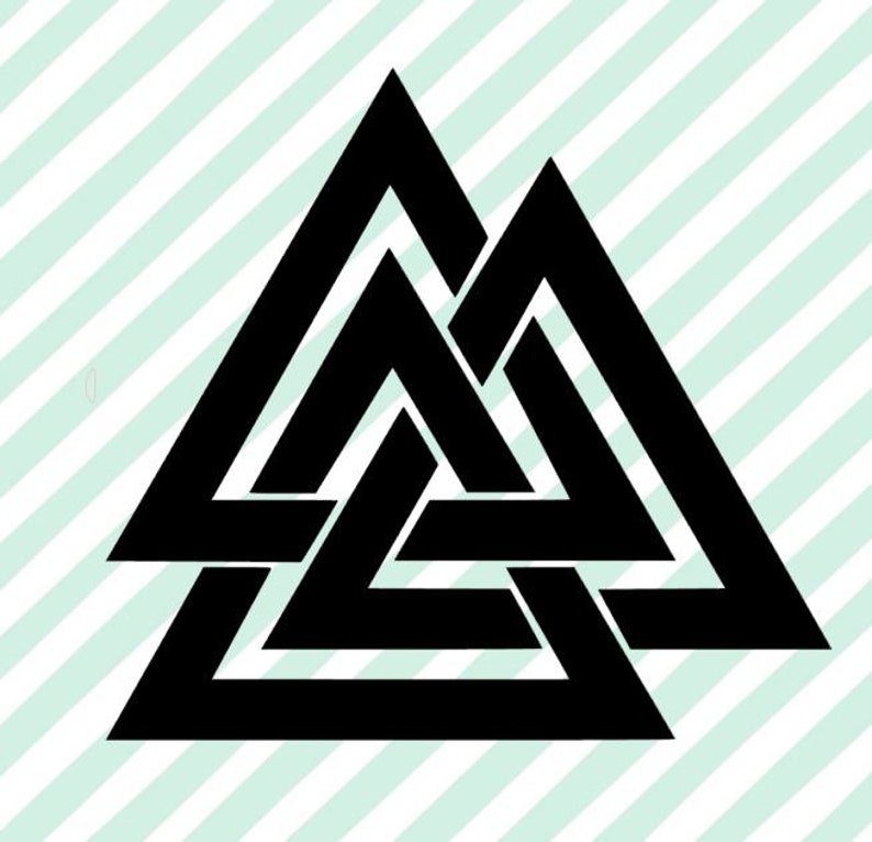 Valknut, Knot of the Slain Warrior, Symbol of Odin, Viking Heritage ...