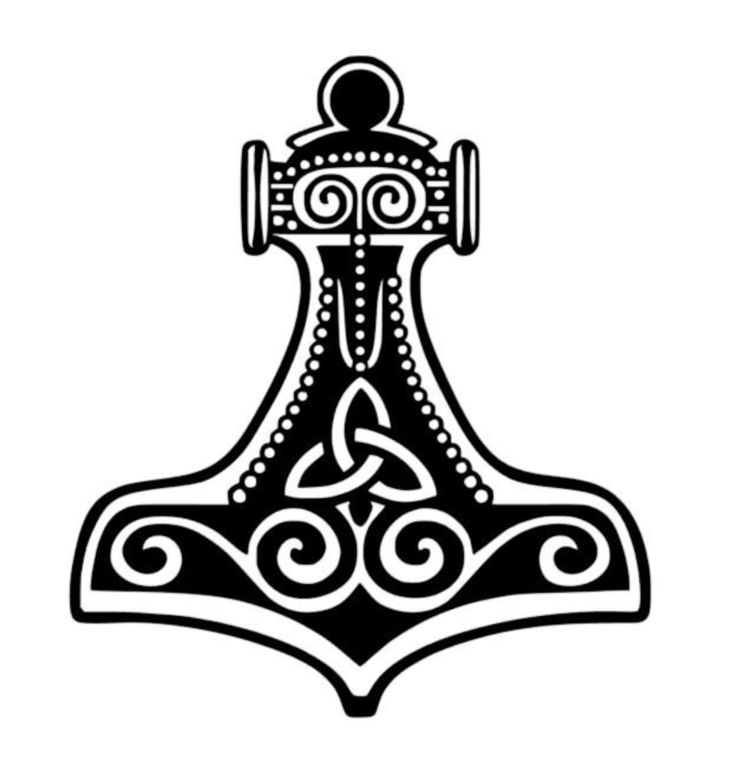 Celtic Knot Mjolnir, Eternity Knot Mjolnir, Norse Mythology, Thors ...